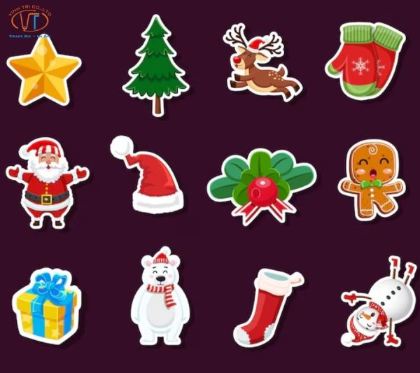 35+ Mẫu Sticker Noel Đẹp Mắt, Cute, Dễ Thương