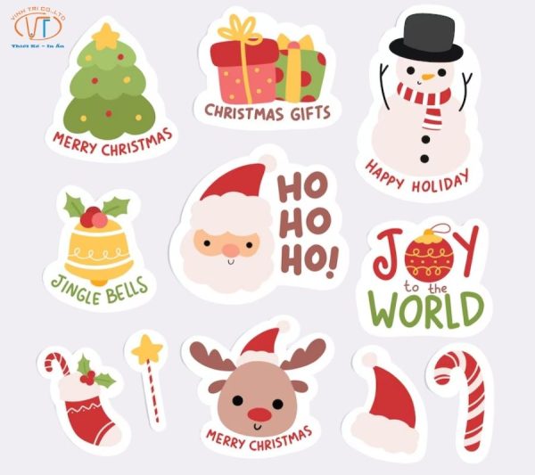 35+ Mẫu Sticker Noel Đẹp Mắt, Cute, Dễ Thương