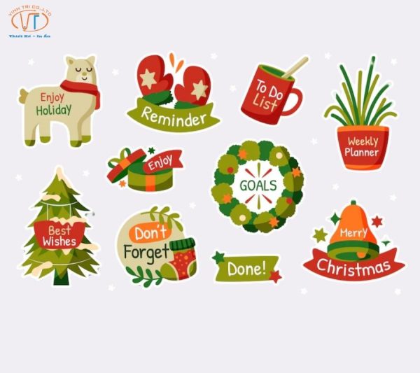 35+ Mẫu Sticker Noel Đẹp Mắt, Cute, Dễ Thương
