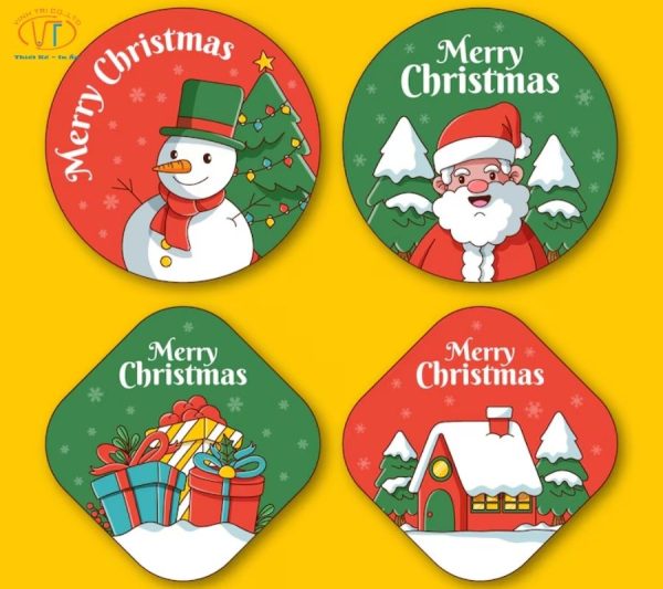35+ Mẫu Sticker Noel Đẹp Mắt, Cute, Dễ Thương