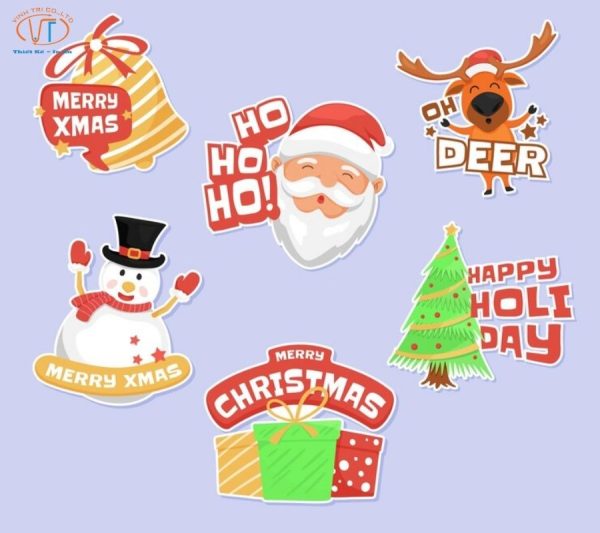 35+ Mẫu Sticker Noel Đẹp Mắt, Cute, Dễ Thương