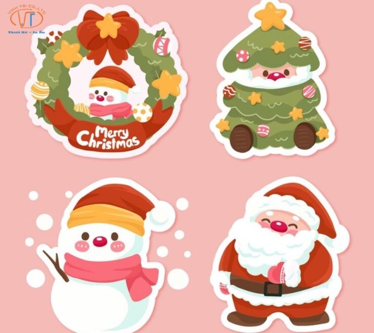 35+ Mẫu Sticker Noel Đẹp Mắt, Cute, Dễ Thương