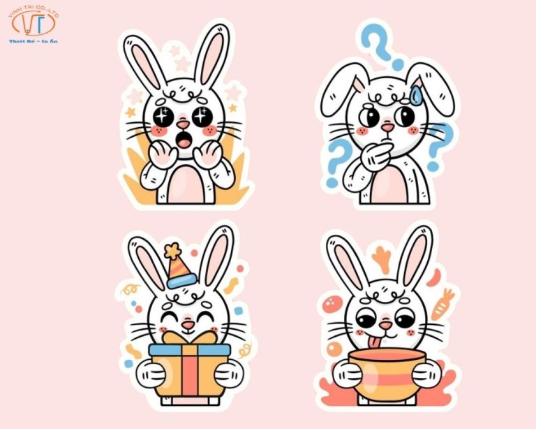 99+ Sticker Thỏ Cute Đẹp, Dễ Thương